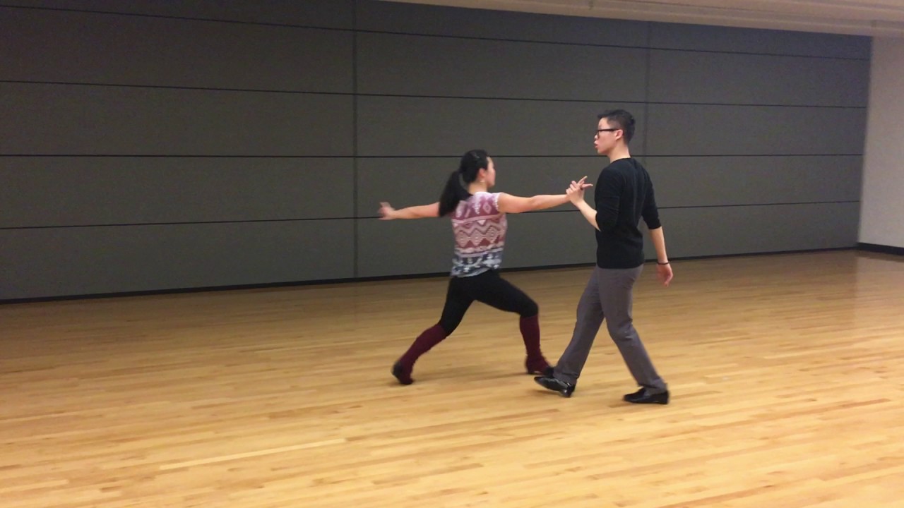 Silver American Foxtrot routine Peter and Angelia - YouTube