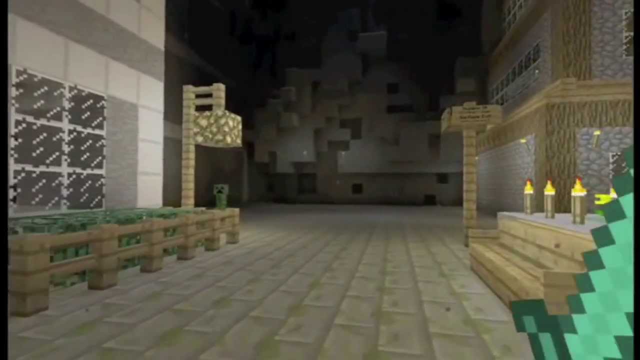 #12 Minecraft 360 Creeper Castle Adventure Map - The Darkness - YouTube