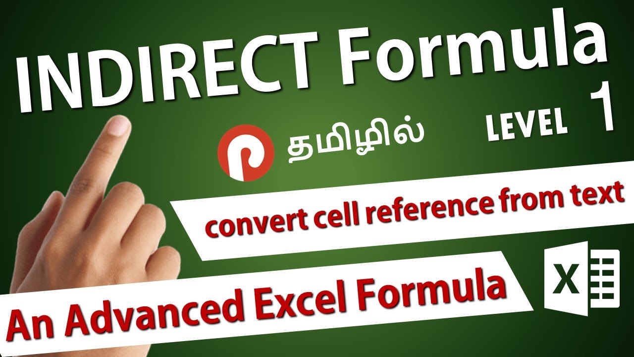 INDIRECT Advanced Excel Formula In Tamil Level 1 Convert Text Into indirect-advanced-excel-formula-in-tamil-level-1-convert-text-into