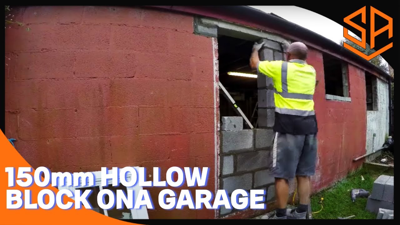 150mm HOLLOW CONCRETE BLOCKWORK - YouTube