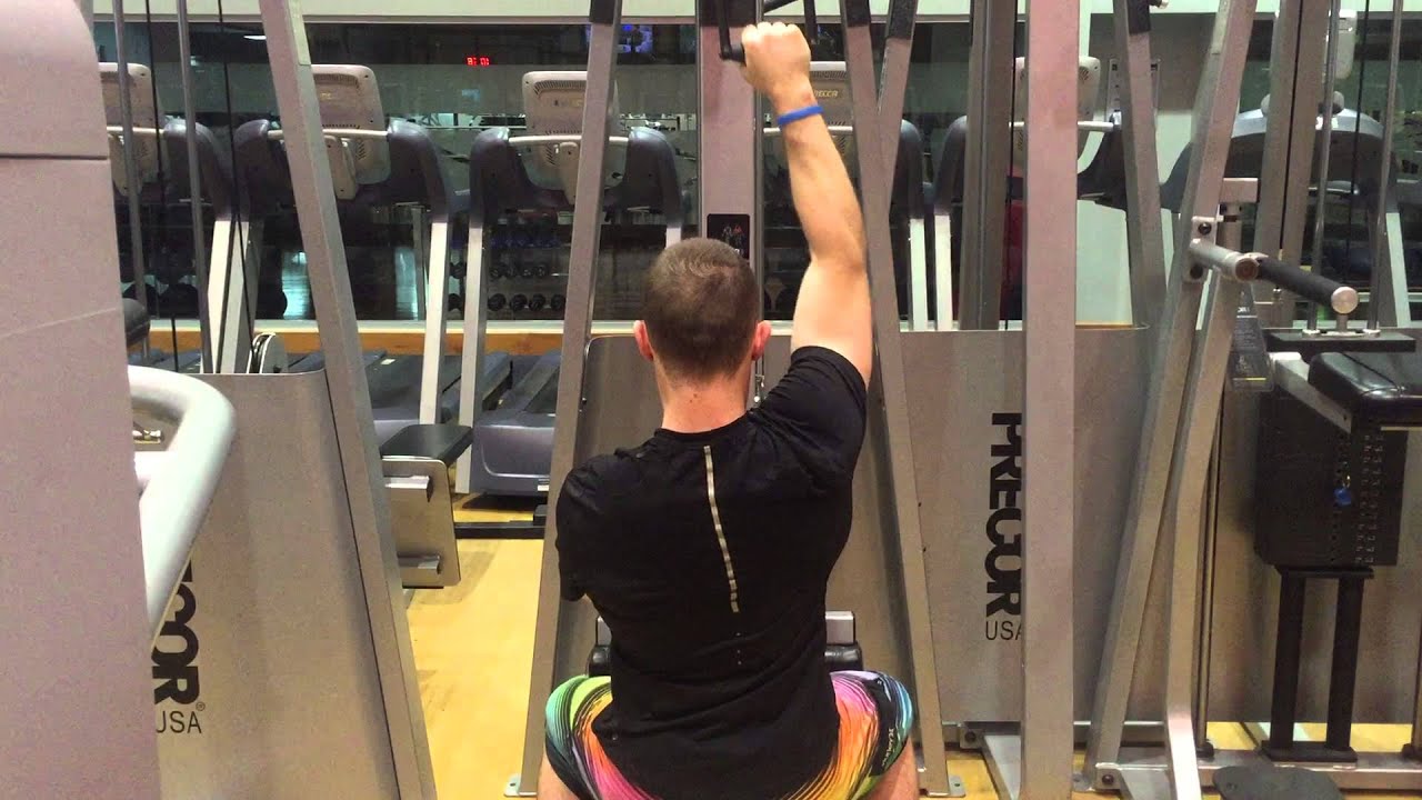 Single rm Prone Lat Pulldown - YouTube