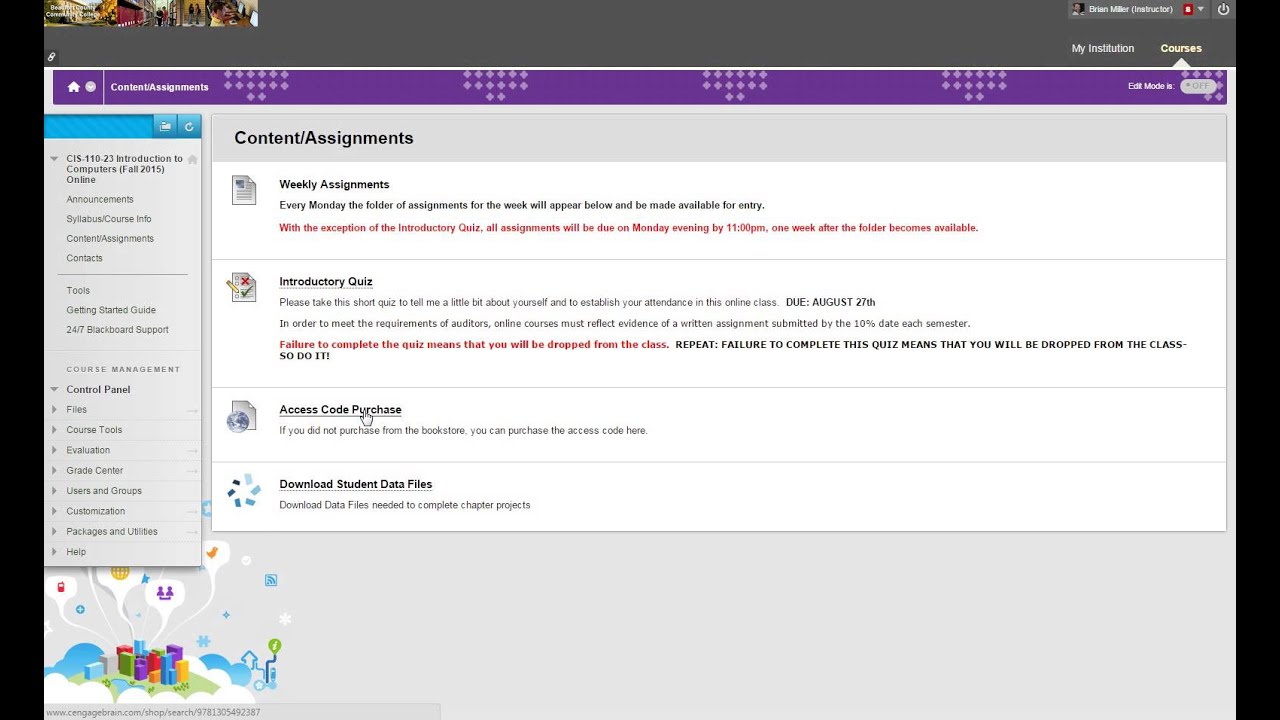 CIS 110 Book - YouTube