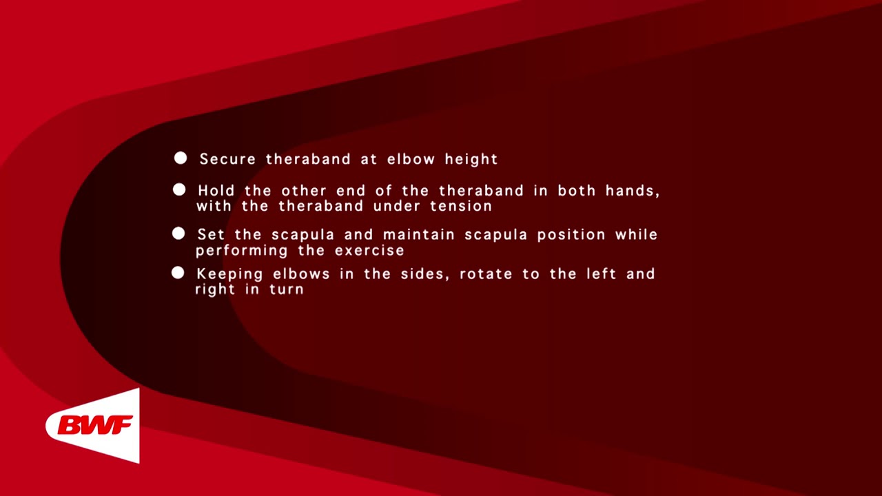 CE2M8V63 Theraband Exercises - Trunk Rotation - YouTube