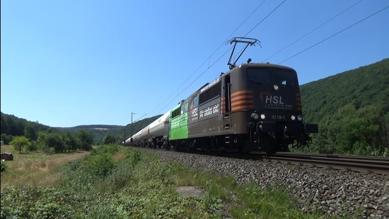 SFS gesperrt! ICE fahren im Maintal in Wernfeld + viel Güterverkehr ...