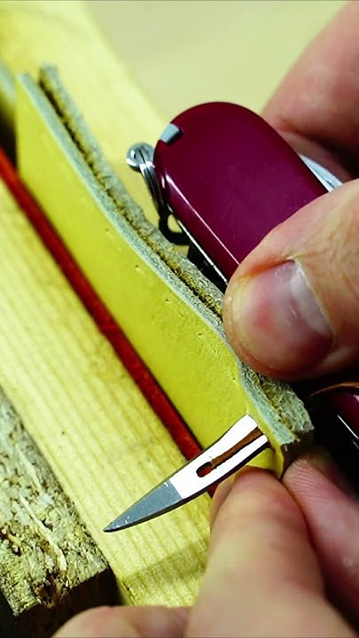 How to use the Awl in a Swiss Army Knife - YouTube