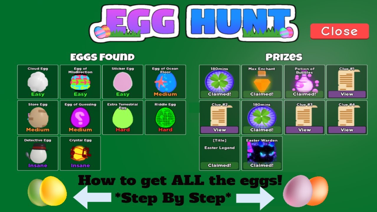 How to find ALL Eggs in the BGS egg hunt! - YouTube