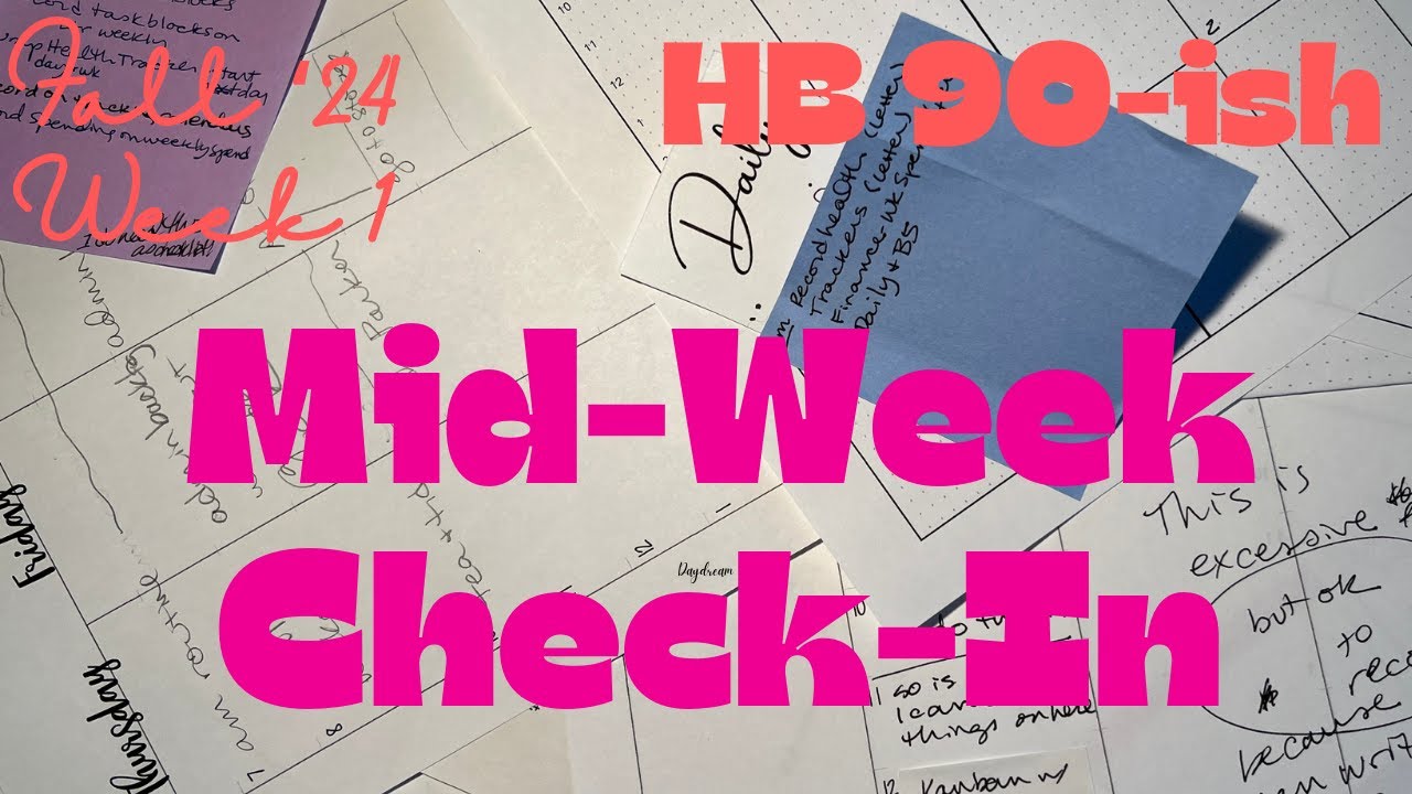 Mid Week Check In Week 1 - YouTube