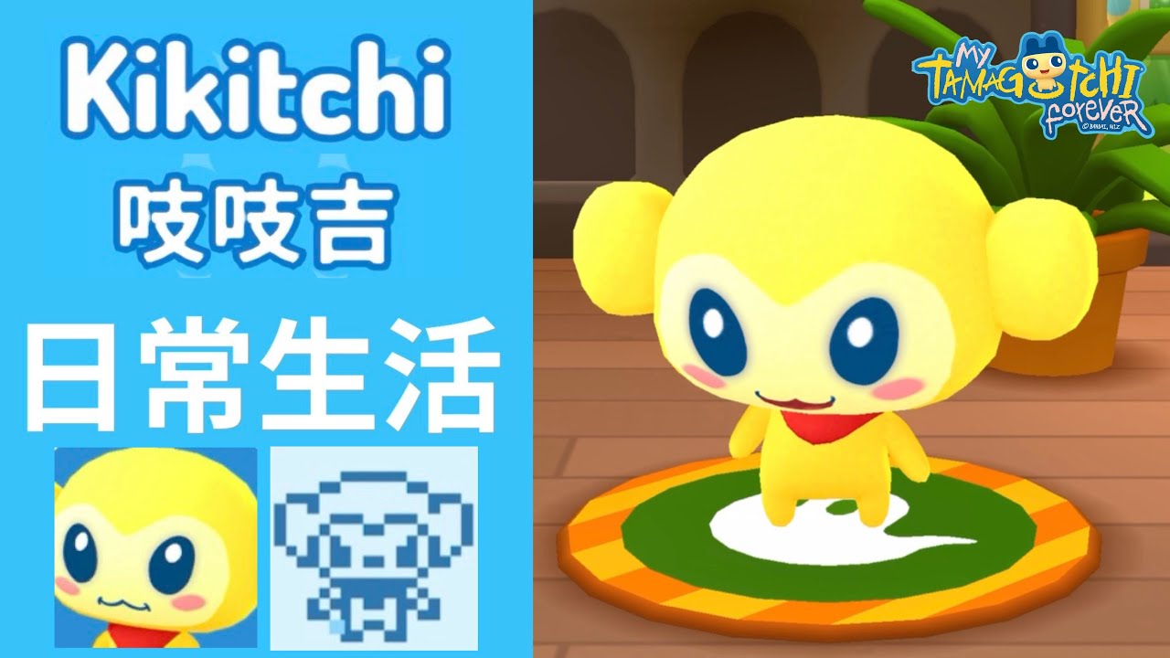 【成體—吱吱吉】Kikitchi ｜ききっち｜日常生活｜ Tamagotchi｜たまごっち｜我永遠的塔麻可吉｜他媽哥池 - YouTube