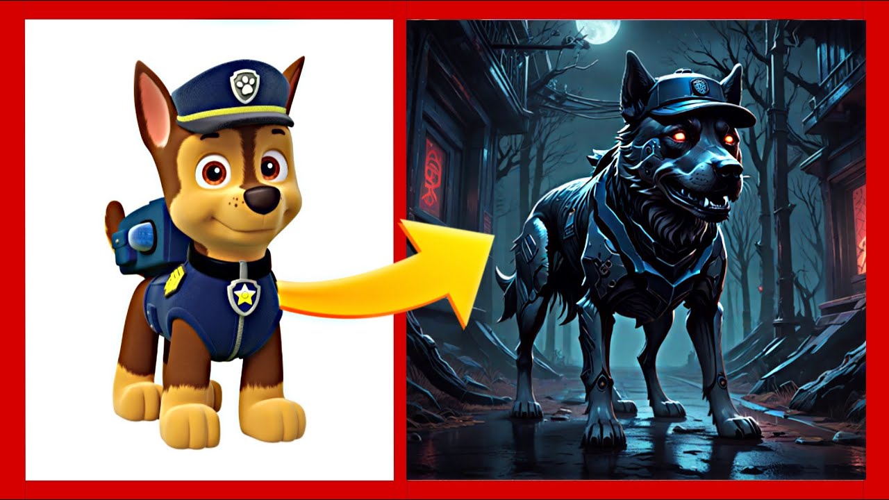 PAW PATROL as SCARY ROBOTS - All Characters - YouTube