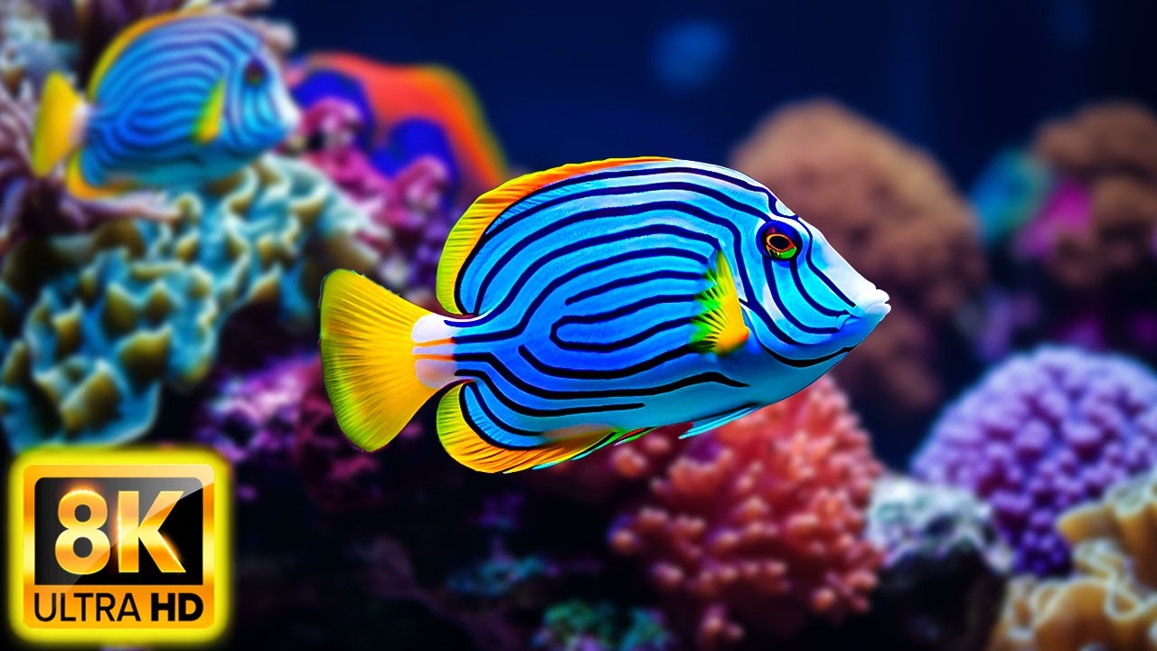 The Ocean 8K VIDEO ULTRA HD - Sea Animals for Relaxation, Beautiful ...
