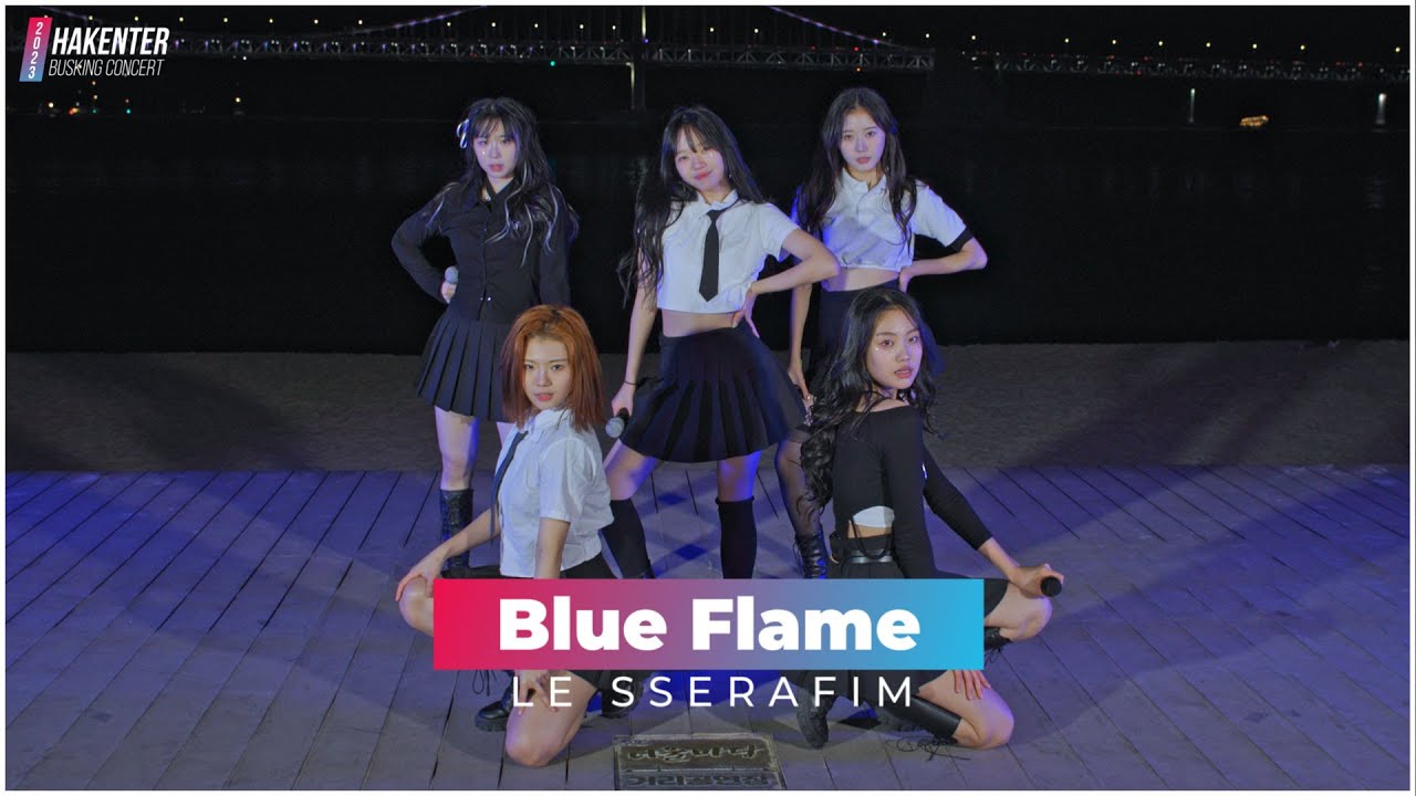 LE SSERAFIM (르세라핌) – Blue Flame Vocal Dance Cover / 231112 Busking ...