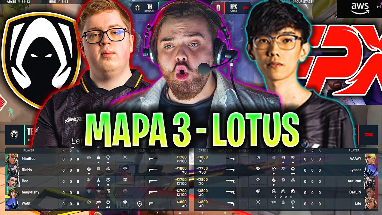 IBAI CASTEA A HERETICS EN BUSCA DEL DESEMPATE! | FPX vs TH MAPA 3 LOTUS ...