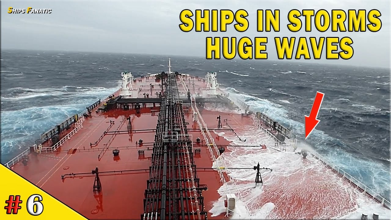10 LARGE Tanker Ships In STORMS Compilation 2020! HUGE Waves I SHIPS ...