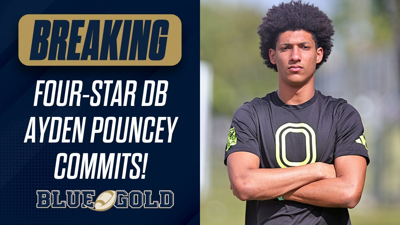 🚨BREAKING: Four-star safety Ayden Pouncey commits to Notre Dame over ...