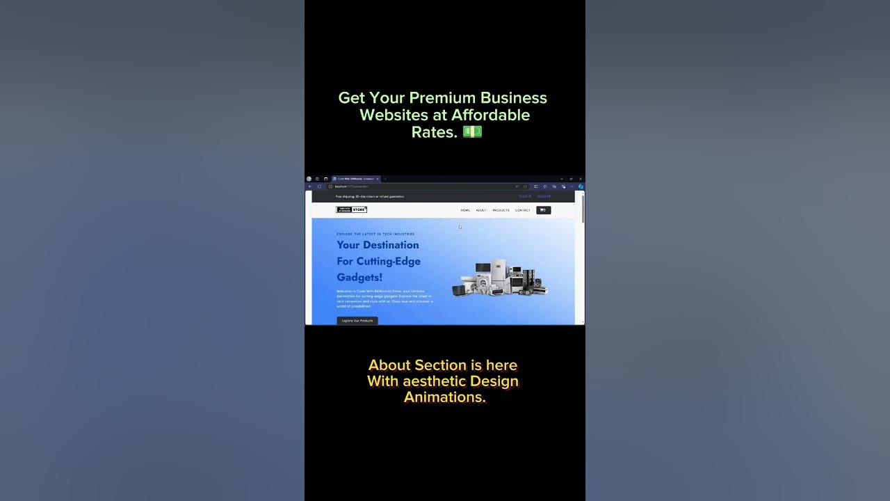Building complete E commerce Website Using Html CSS & JavaScript #codewithbitwizards - YouTube