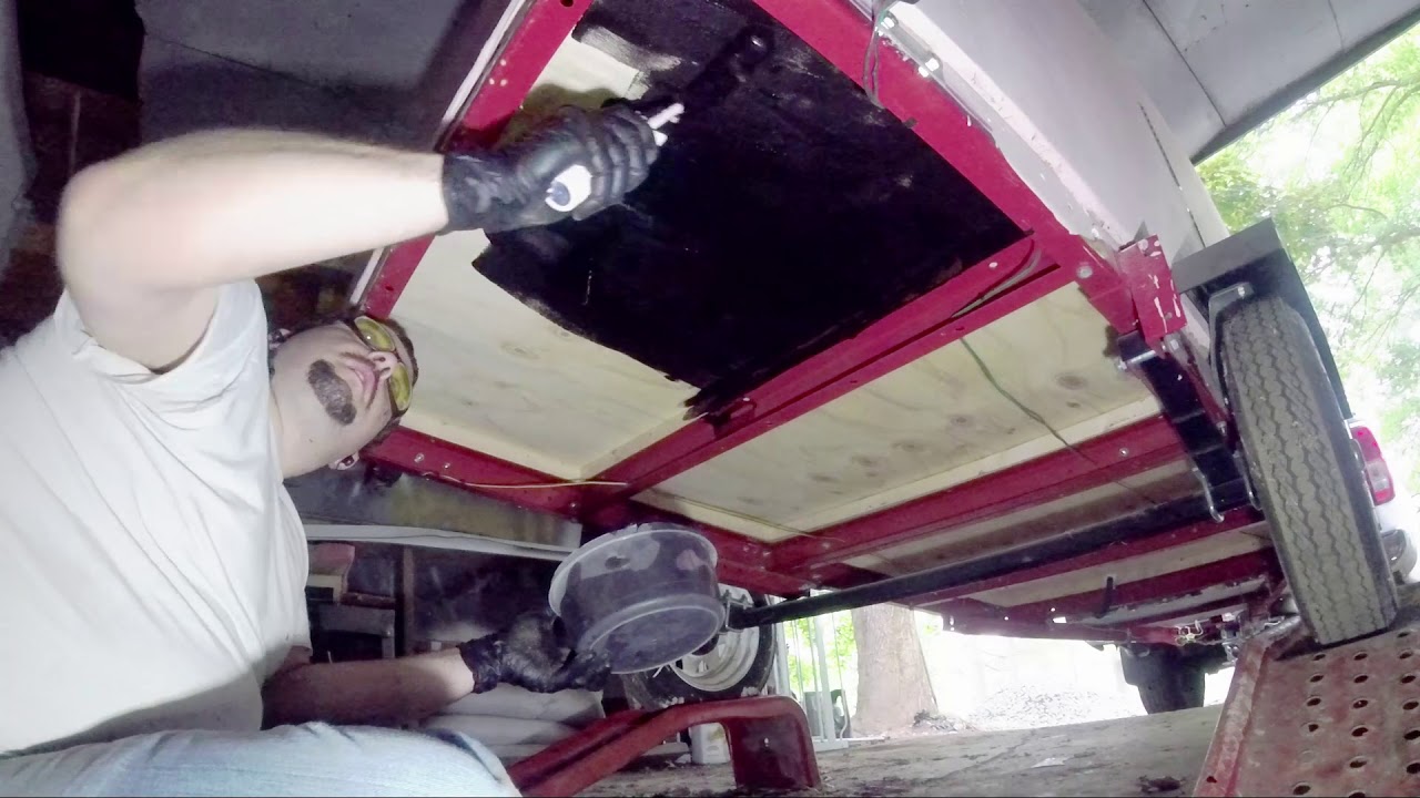 Undercoating - The Teardrop Camper Build - Part 21 - YouTube