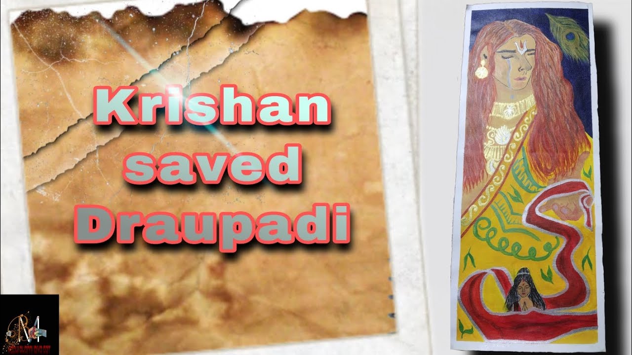 {Draupadi Cheer Haran} Painting with watercolor ||time leps video ...
