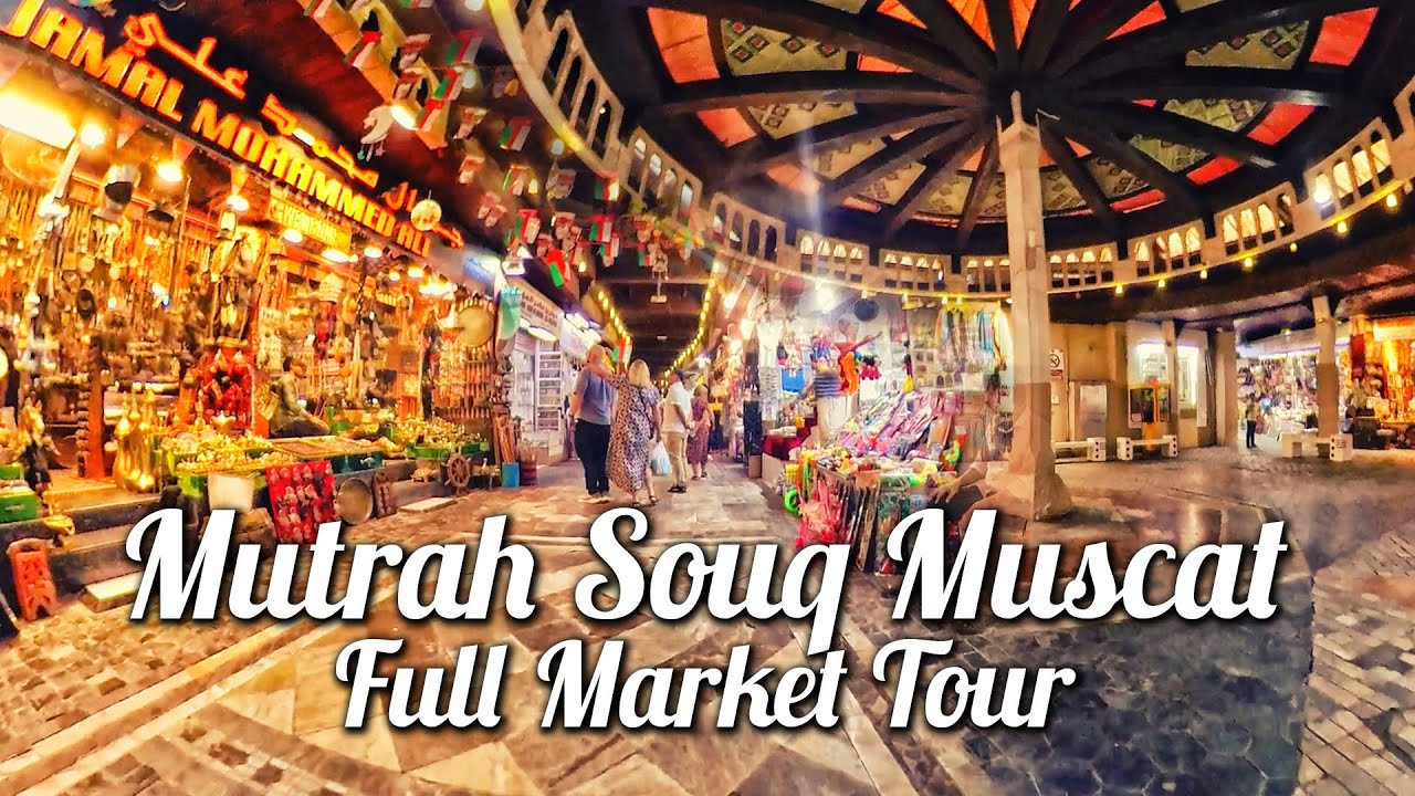 The Popular Local Street Market of Muscat MUTRAH SOUQ Oman Full Walking ...