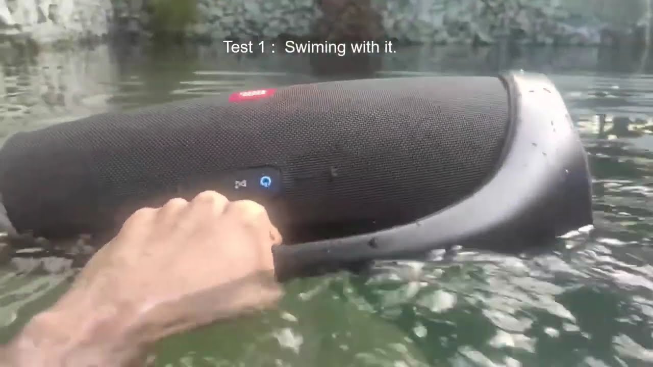 JBL Boombox waterproof Test - Idle and swimming in water. - YouTube