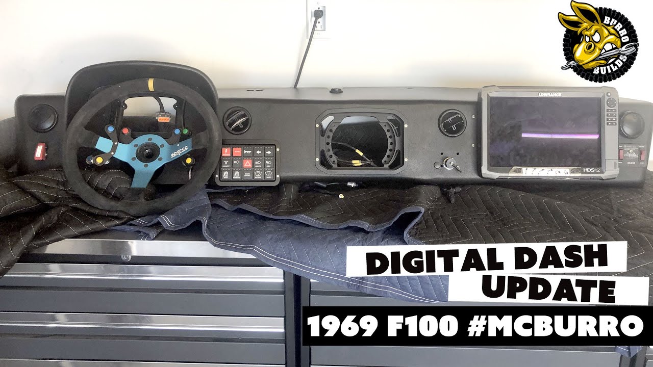 1969 F100 Prerunner dash updates.. #McBurro goes digital dash - YouTube