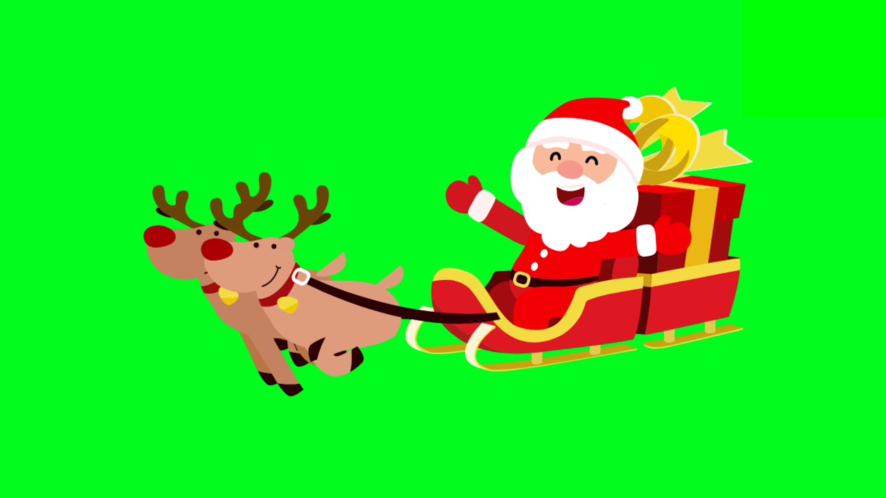 Merry Christmas santa effect green screen free - YouTube