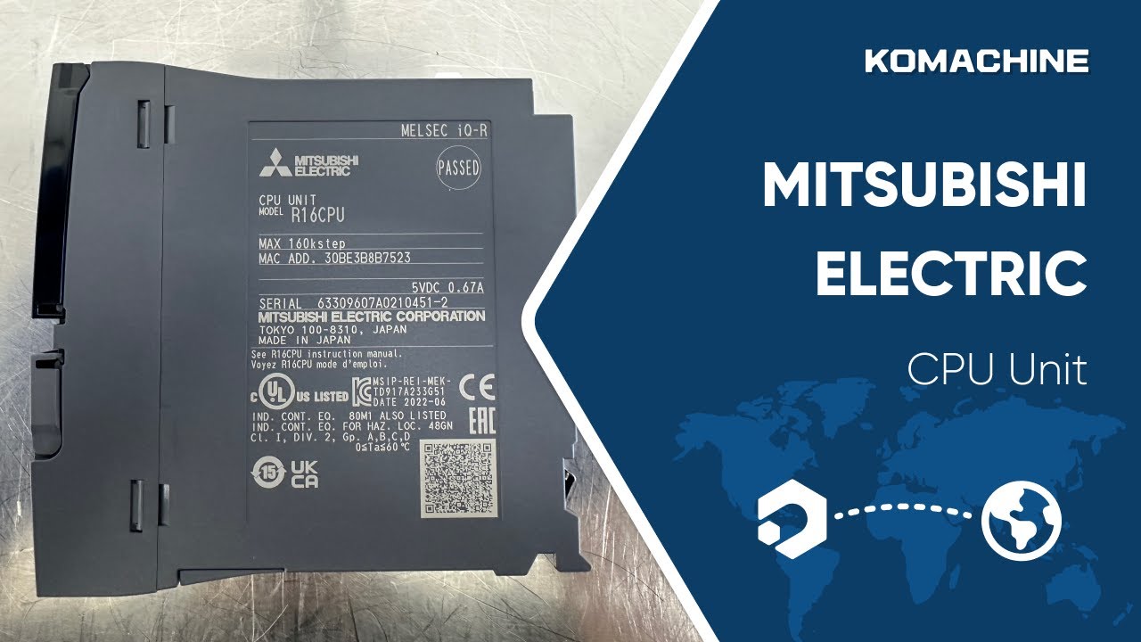 MITSUBISHI ELECTRIC / CPU Unit (R16CPU) / INV-04856 - YouTube