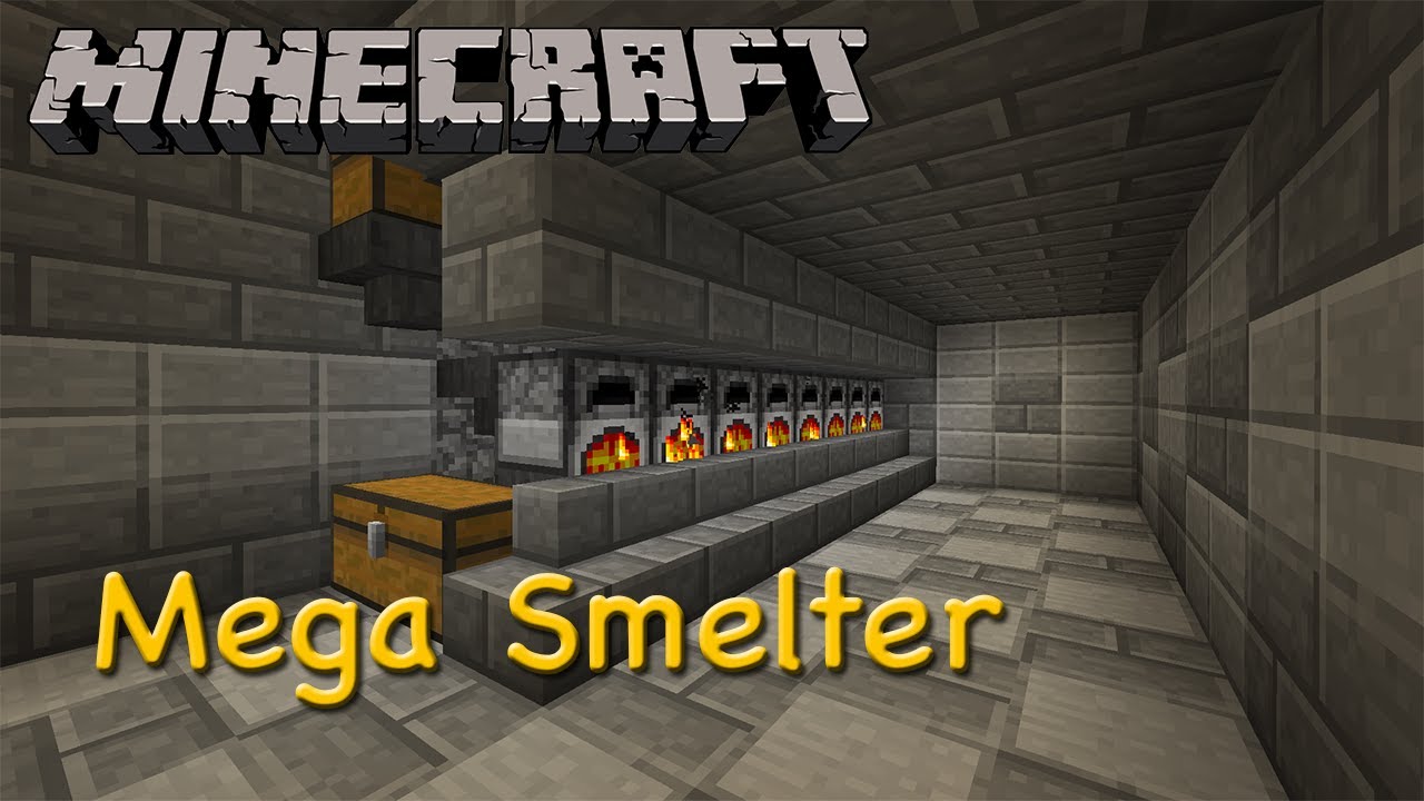 Minecraft Tutorial :: Mega Smelter - YouTube