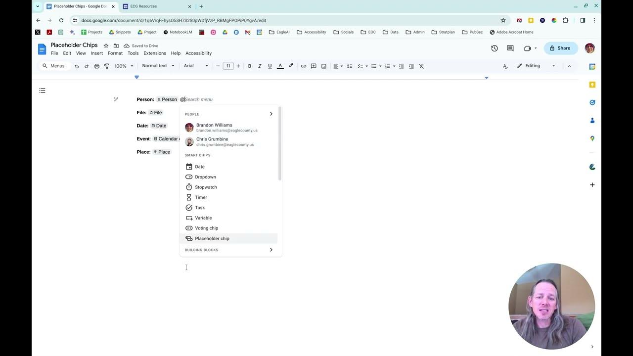My Lazy Spot - Google Docs - Placeholder Chips - YouTube