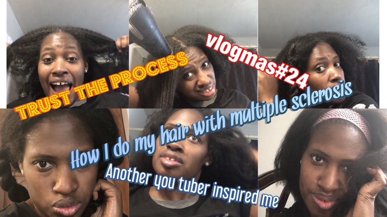How I do my hair with multiple sclerosis! Vlogmas #24 I was inspired ...
