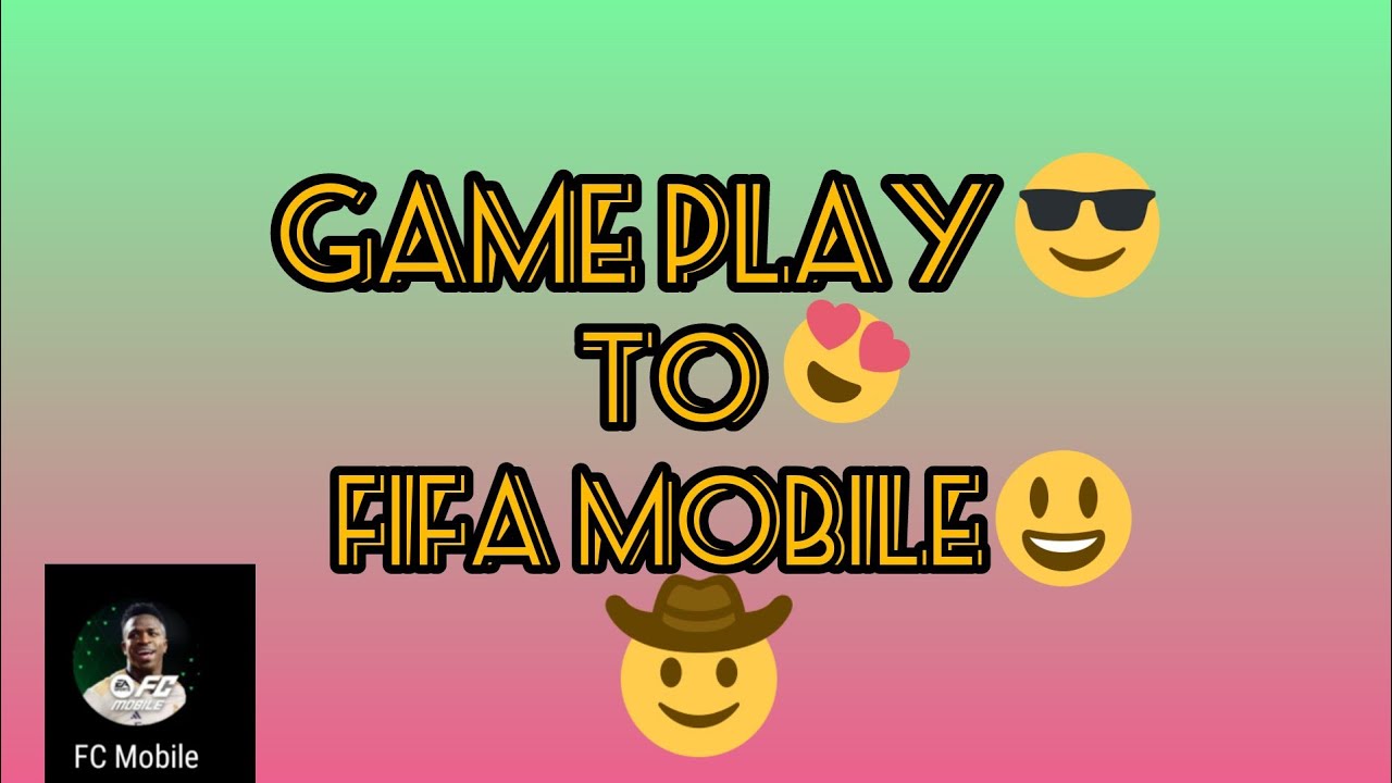 Game play to fifa mobile /game play fifa mobile 2023 android - YouTube