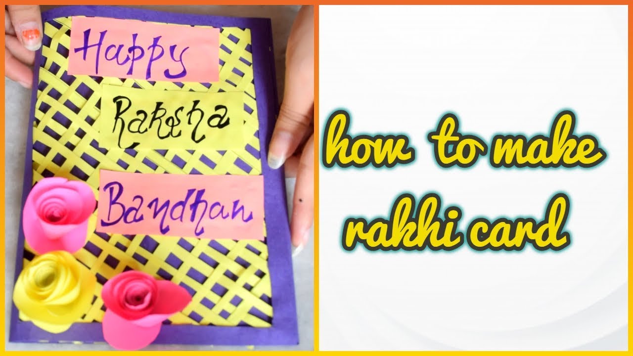 how to make raksha bandhan card / craft ideas /easy card making /diy ...