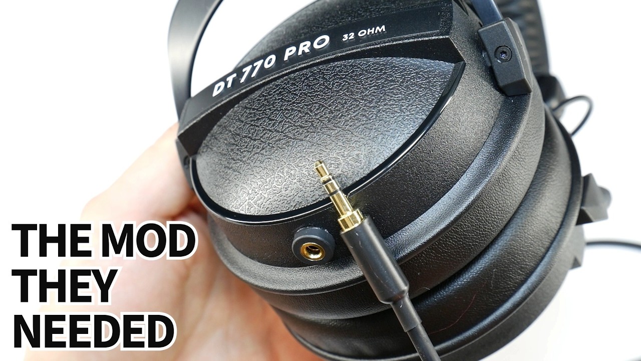 How to Mod Beyerdynamic DT-770/880/990 with a Detachable Cable - YouTube