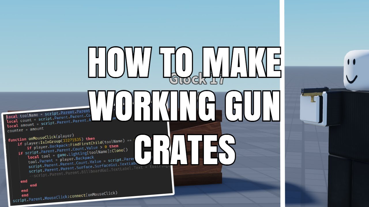 How To Make WORKING GUN Crates - YouTube