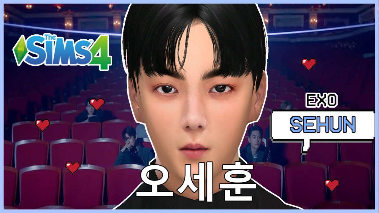 The Sims 4 : CAS + Full CC List - Sehun (EXO) | PRIMROSE SIMS # ...