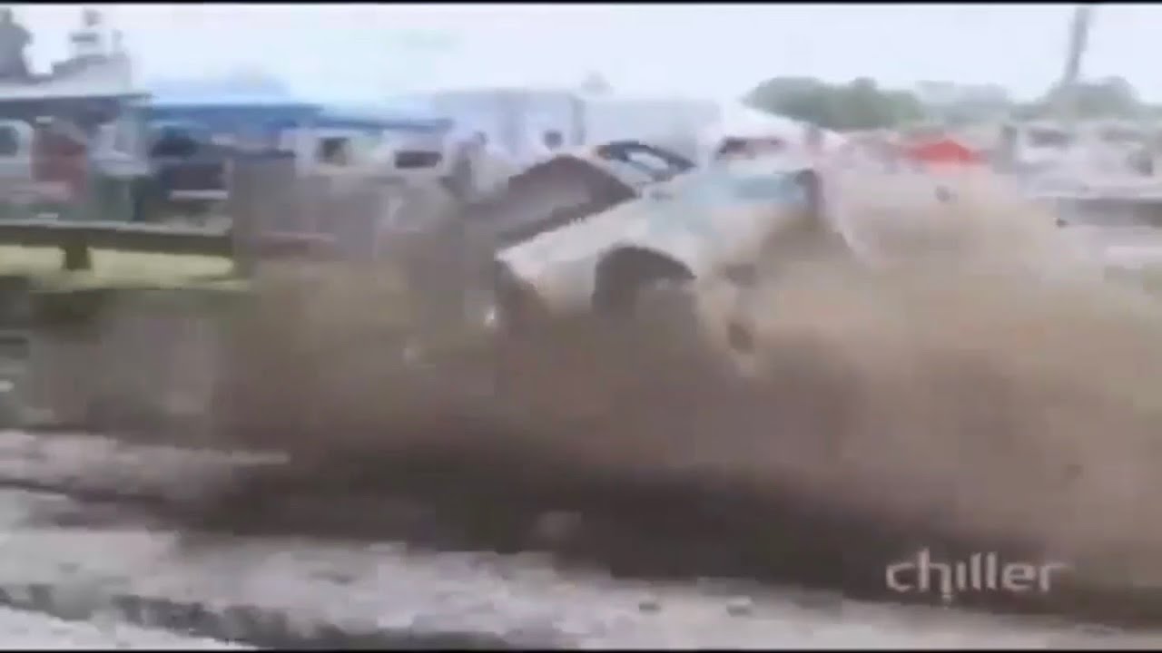 Mud Truck Racing Accident Of Dennis Adams - YouTube