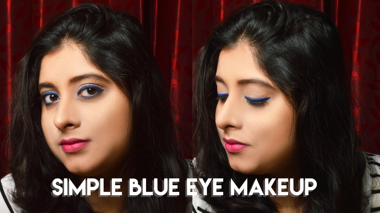 Simple Blue Eye Makeup Tutorial | The Beautiful Soul - YouTube
