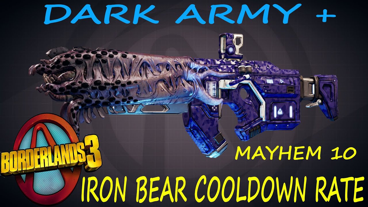 BL3 - LVL 65 - Dark Army - Iron Bear Kills Increase Cooldown Rate ...