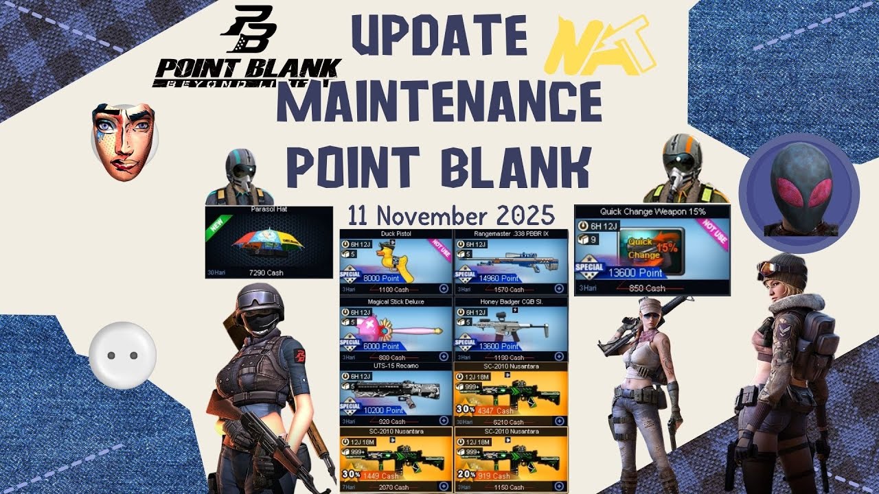 Maintenance Point Blank Zepetto Indonesia 11 November 2025 !!! Ada Apa ...