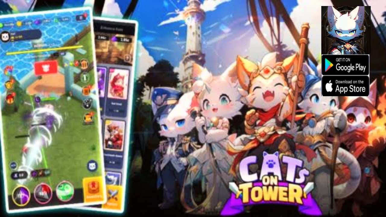 Tower Cat Battle: Idle Cat RPG Gameplay (Official Launch) - RPG Game ...