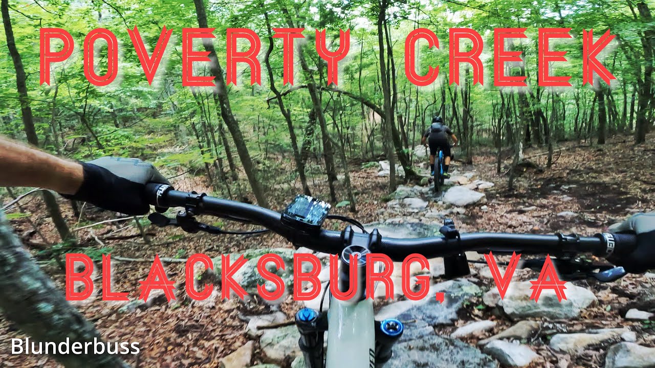 Riding Poverty Creek Trail System in Blacksburg, VA... Awesome trails ...
