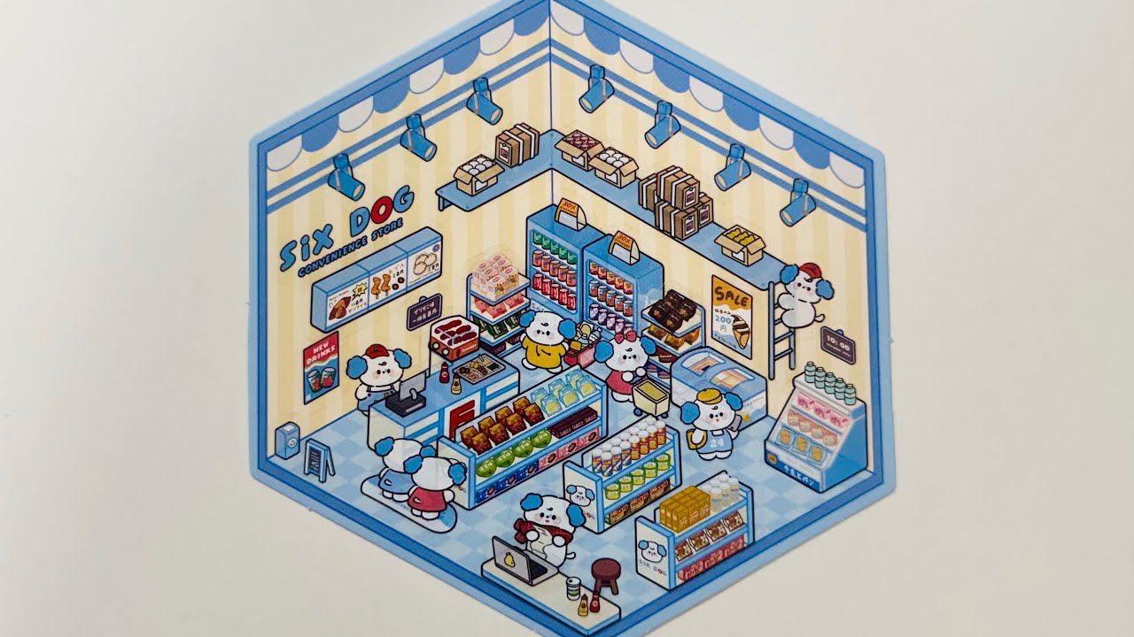 귀여운 편의점 스티커 꾸미기 cute convenience store stickerdiy - YouTube