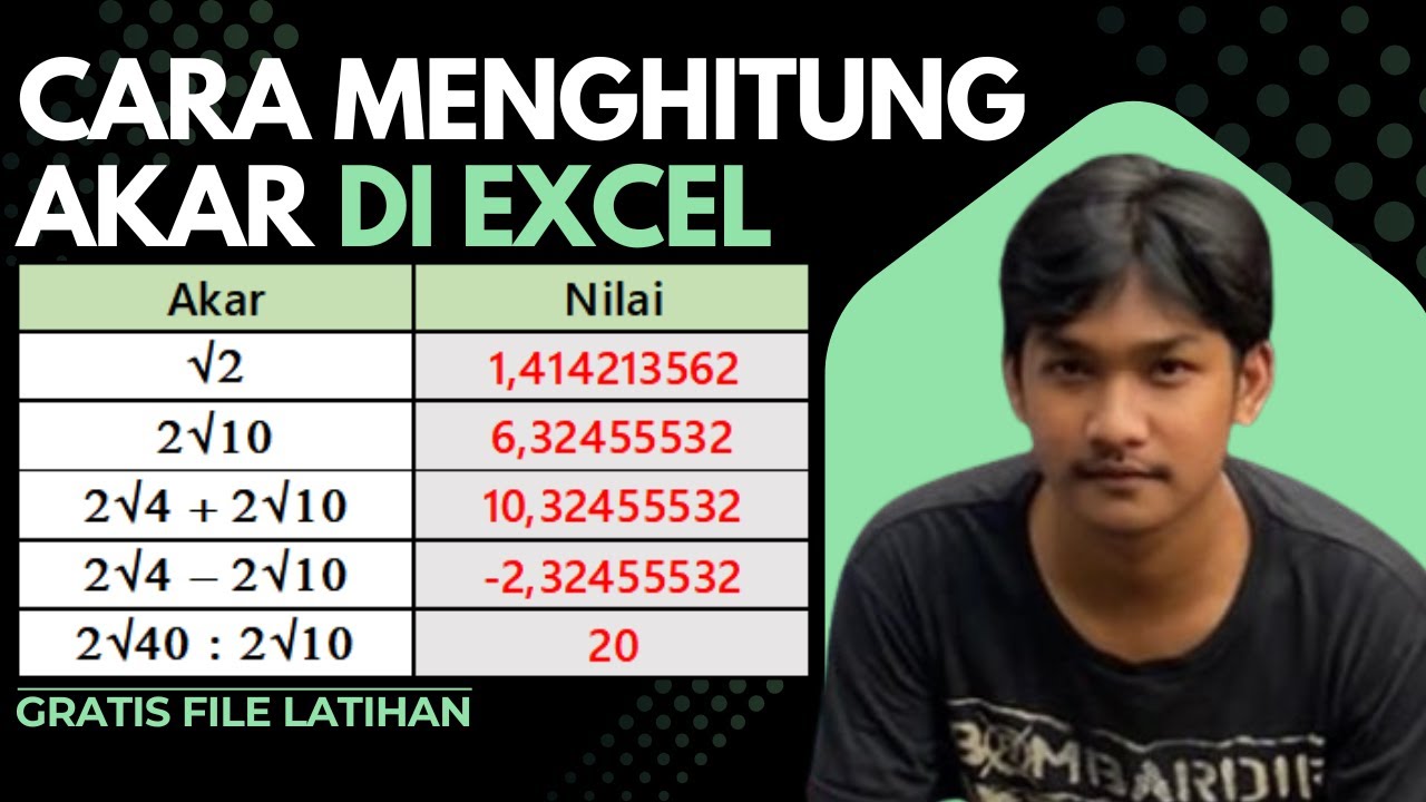 Cara Menghitung Akar di Excel | Rumus SQRT dan Cara Praktis Untuk ...