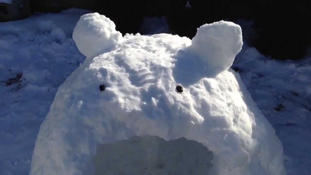 Kamakura (Snow hut : Dome shaped snow house) - YouTube