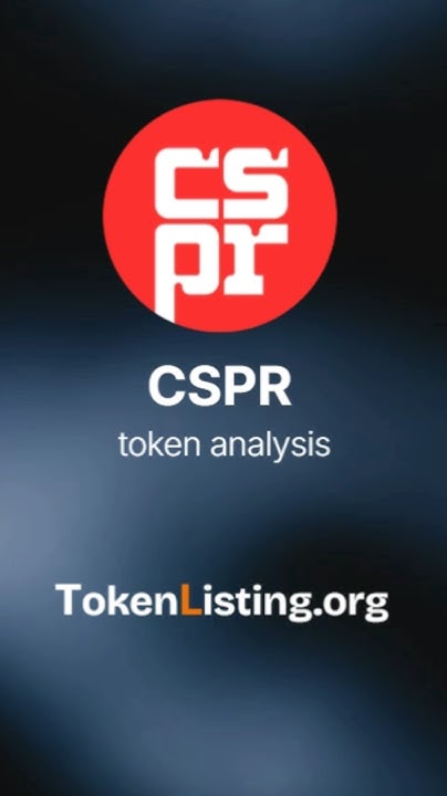 CASPER (CSPR) token analysis #crypto #tokens #cryptotrading #investment #cspr - YouTube