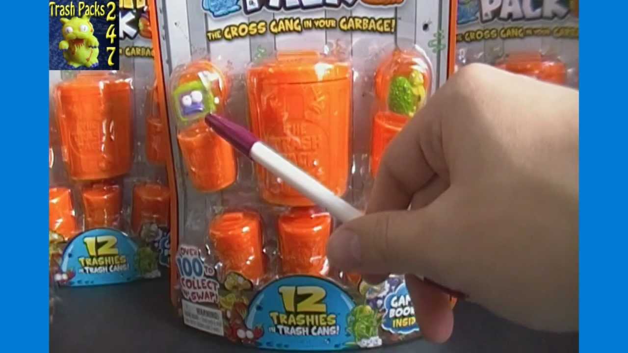 Unboxing a Trash Pack Series 2 12-pack with #39 Trash Tube & #104 Dung ...