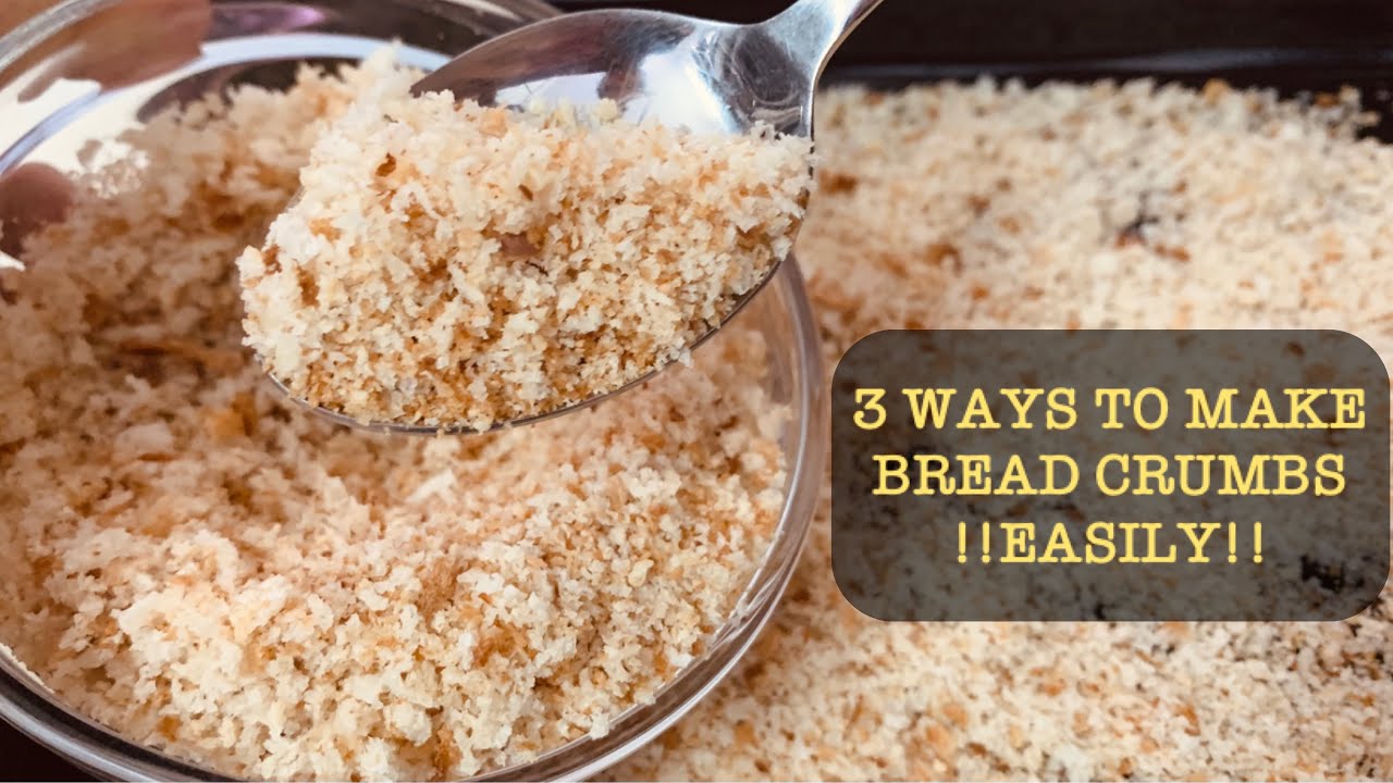 BREAD CRUMBS AT HOME| FRESH BREAD CRUMBS| DRY BREAD CRUMBS WITH OVEN ...