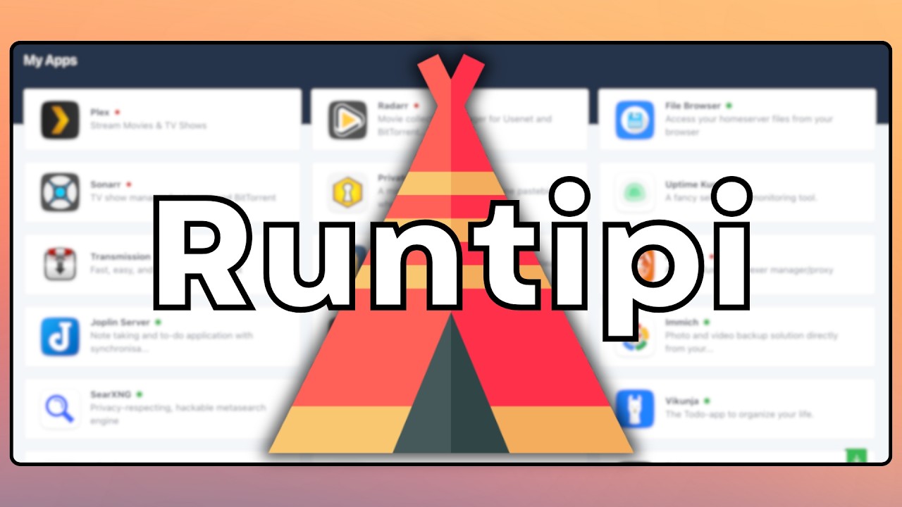 Runtipi - Le gestionnaire de serveur domestique ultime ? - YouTube