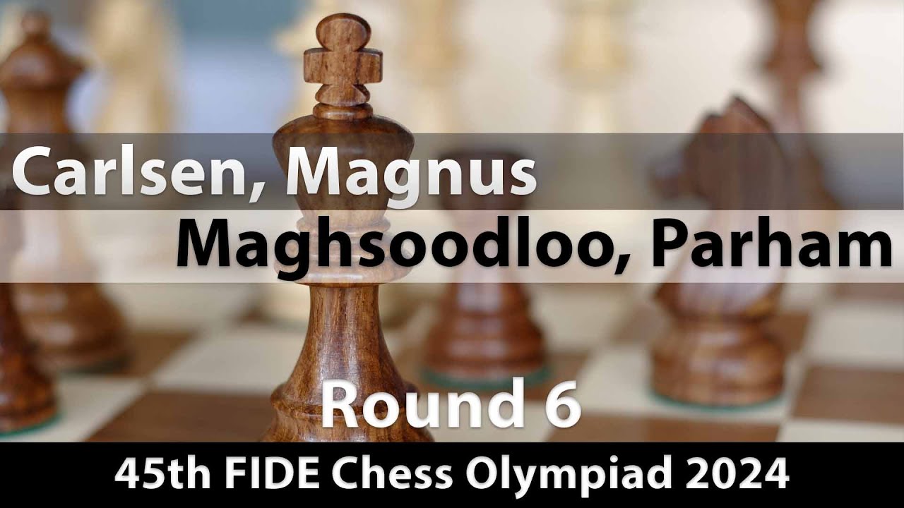 Carlsen, Magnus -- Maghsoodloo, Parham, 45th FIDE Chess Olympiad 2024 ...