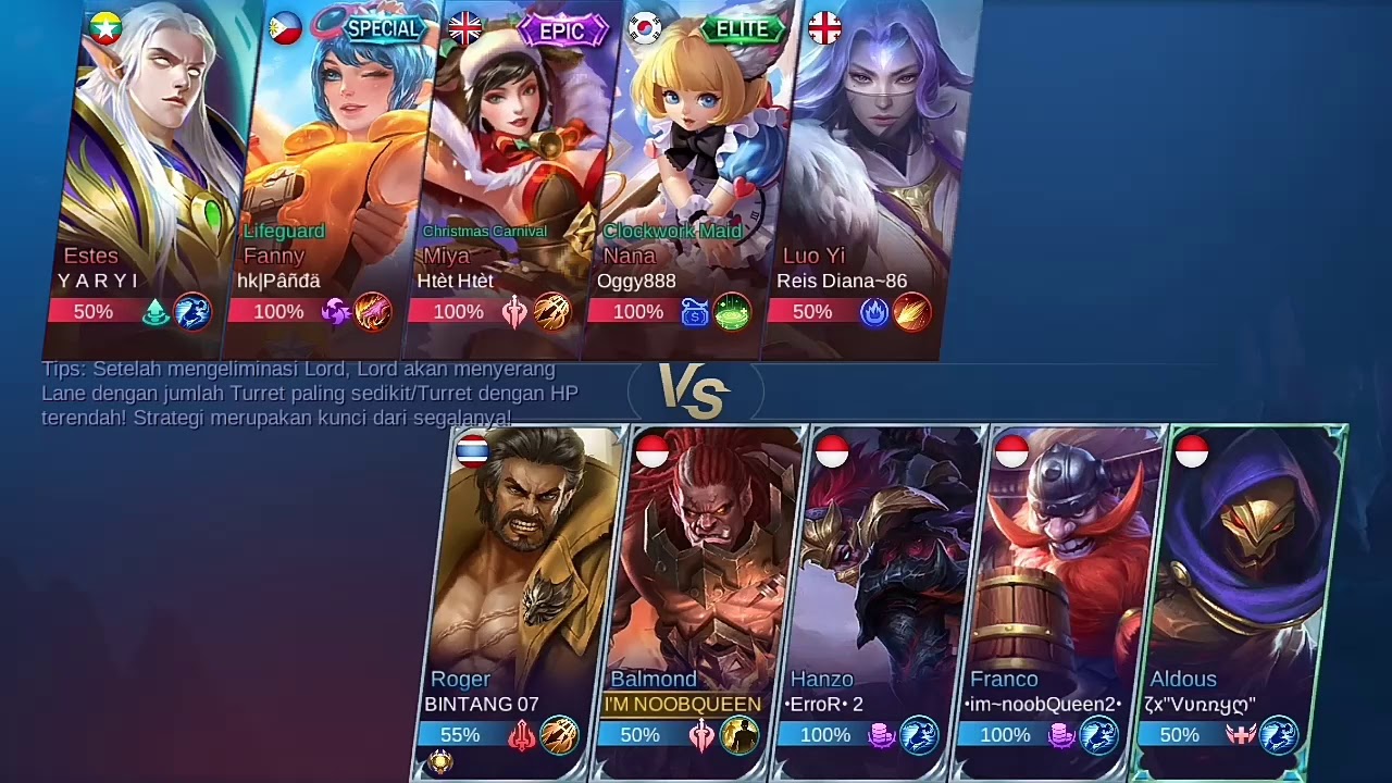 Enemy 6 minute surrender ^_^ -mobile legends - YouTube