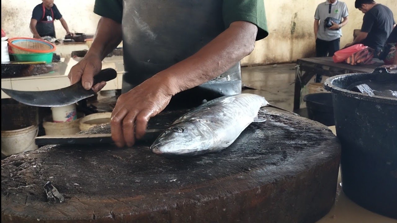 1000 Dollar Amerika !! Skills In Cutting Tuna Shadow Fish the Most ...